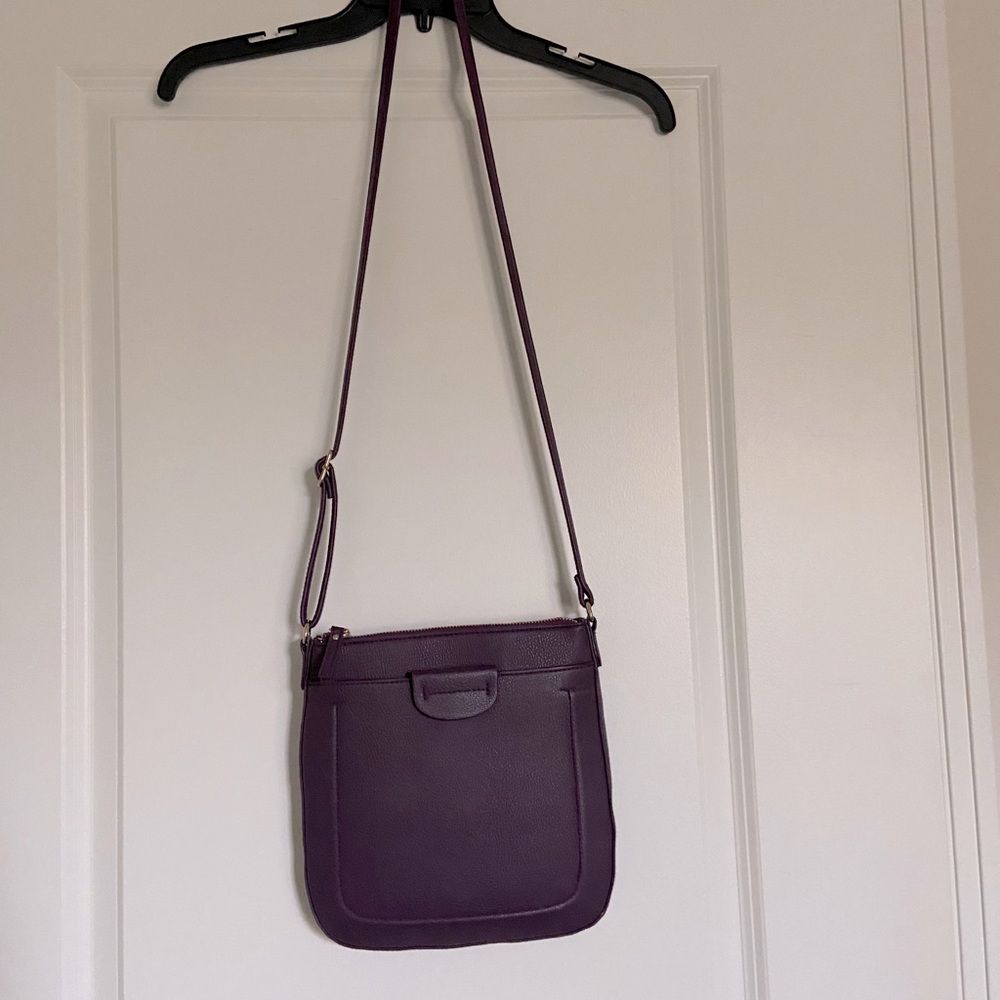 Versatile Purple Crossbody Bag - Gem